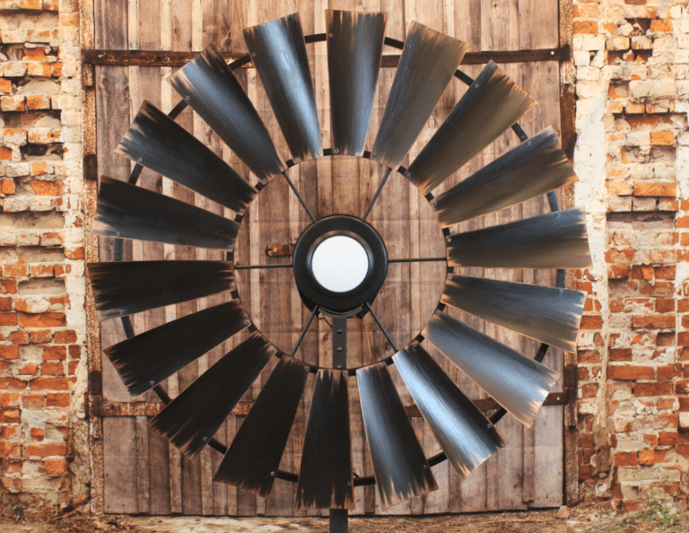 Charred Whiskey Barrel Ceiling Fan | Country Ceiling Fan