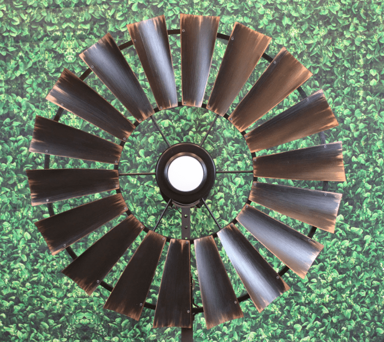 Charred Whiskey Barrel Ceiling Fan | Country Ceiling Fan