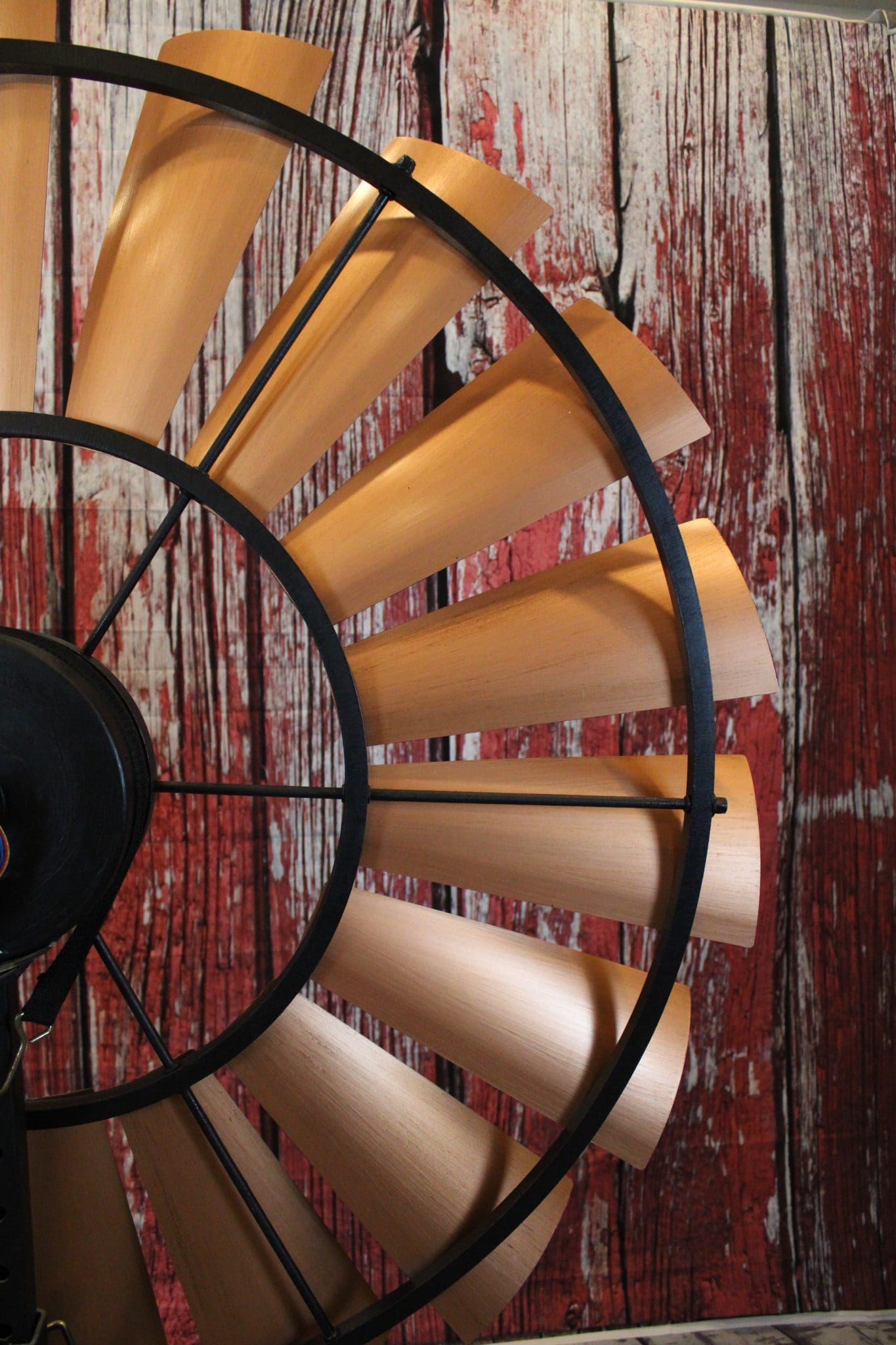 Charred Whiskey Barrel Ceiling Fan | Country Ceiling Fan