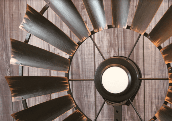 Charred Whiskey Barrel Ceiling Fan | Country Ceiling Fan