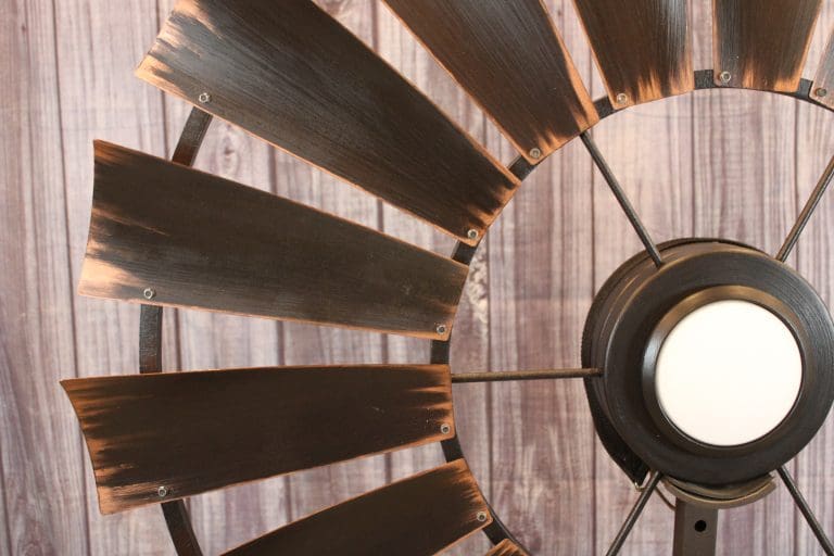 Charred Whiskey Barrel Ceiling Fan | Country Ceiling Fan