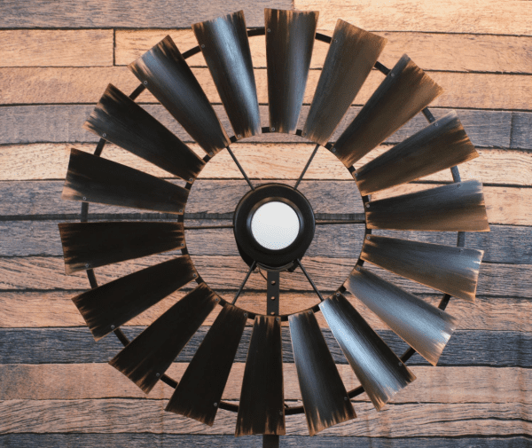 Charred Whiskey Barrel Ceiling Fan | Country Ceiling Fan