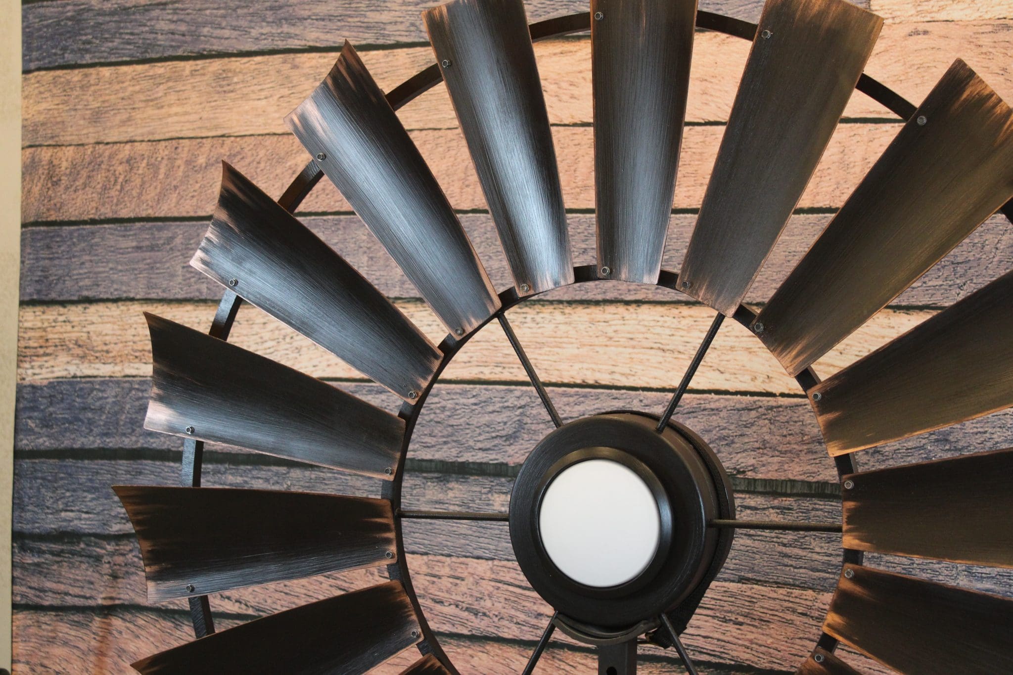 Charred Whiskey Barrel Ceiling Fan | Country Ceiling Fan