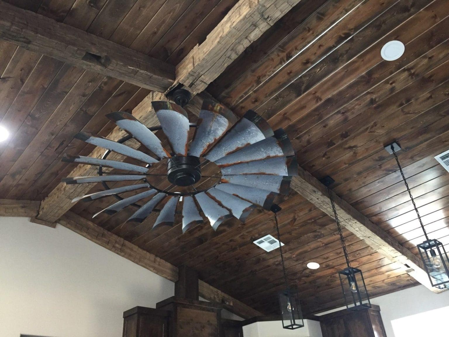 Rustic Steel/Iron Finish Ceiling Fan | Windmill Ceiling Fans