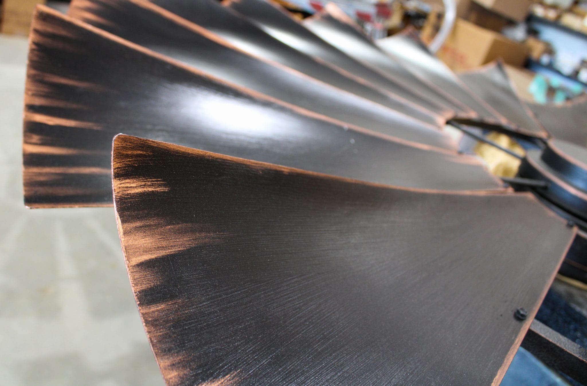 Charred Whiskey Barrel Ceiling Fan | Country Ceiling Fan