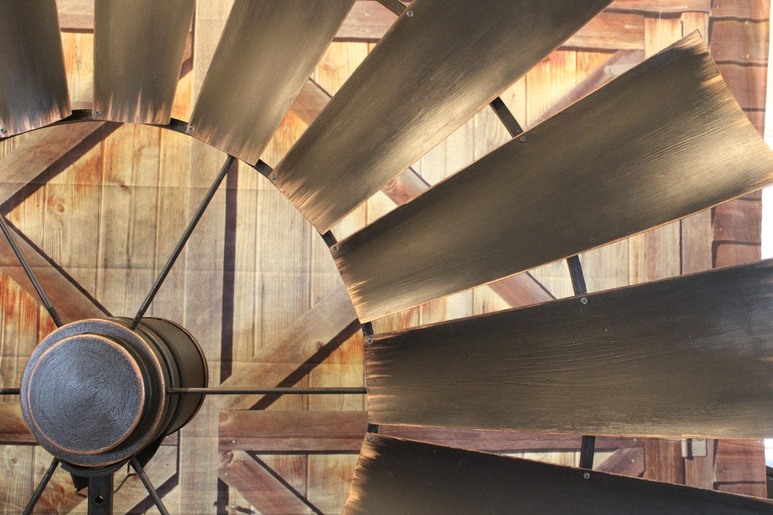 Charred Whiskey Barrel Ceiling Fan | Country Ceiling Fan