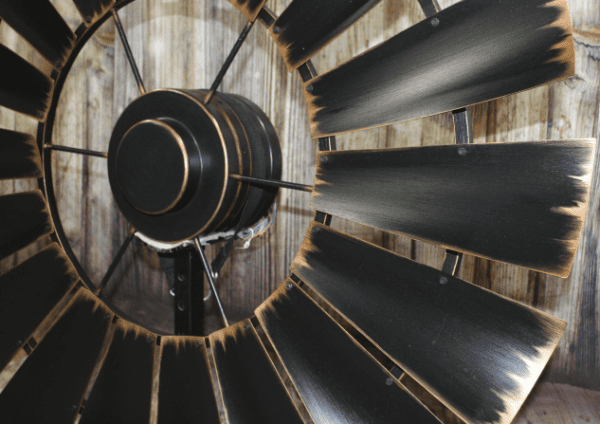 Charred Whiskey Barrel Ceiling Fan | Country Ceiling Fan