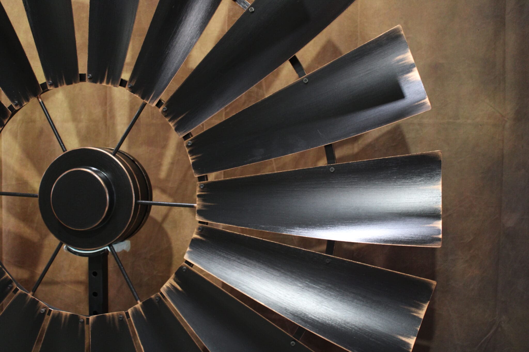 Charred Whiskey Barrel Ceiling Fan | Country Ceiling Fan